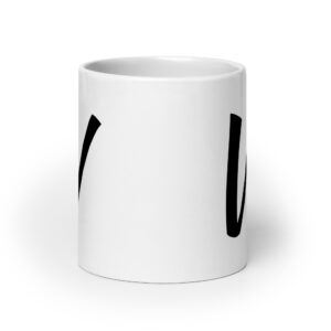 Personalized Letter W White glossy mug - lotzagoodstuf.com